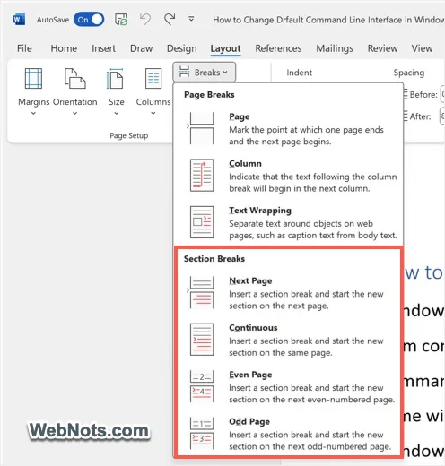 How to Move Sections in a Word Document? – WebNots